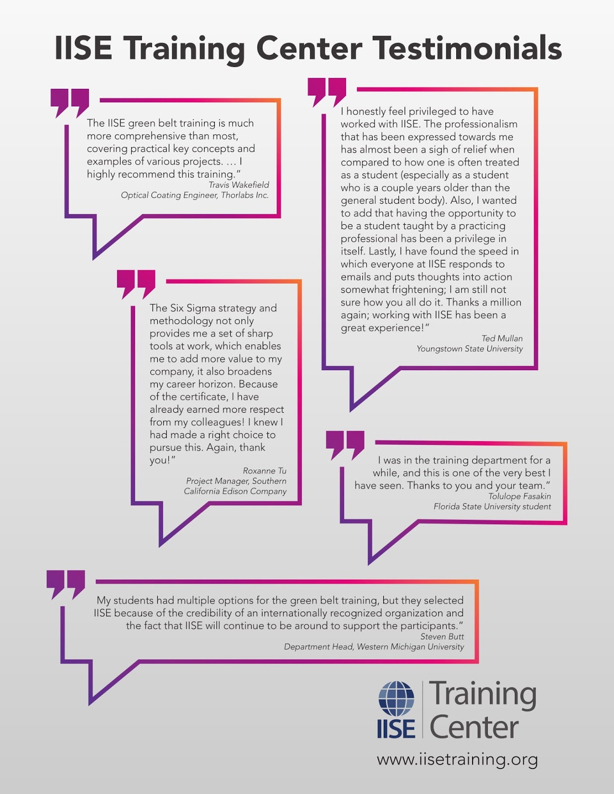 IISE Training Center – PurdueME.com