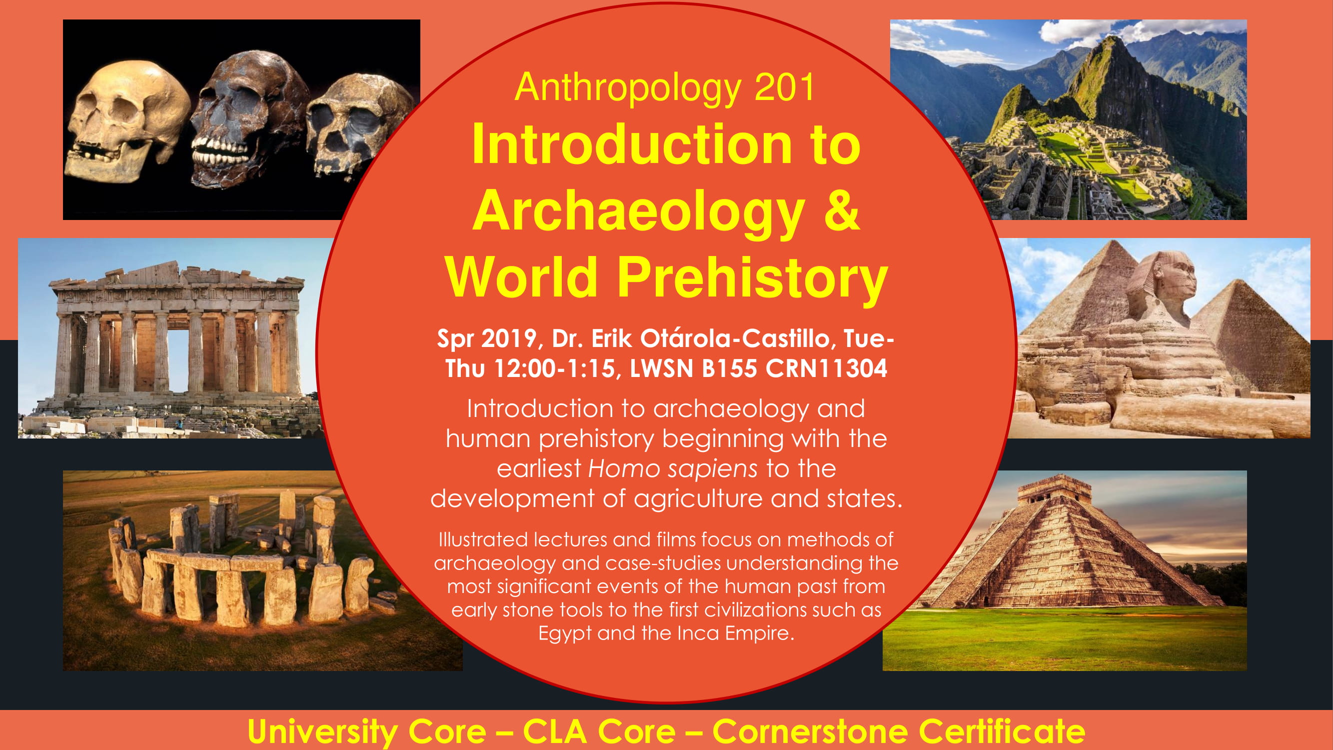 Anthropology 201 Intro To Archaeology World Prehistory Purdueme