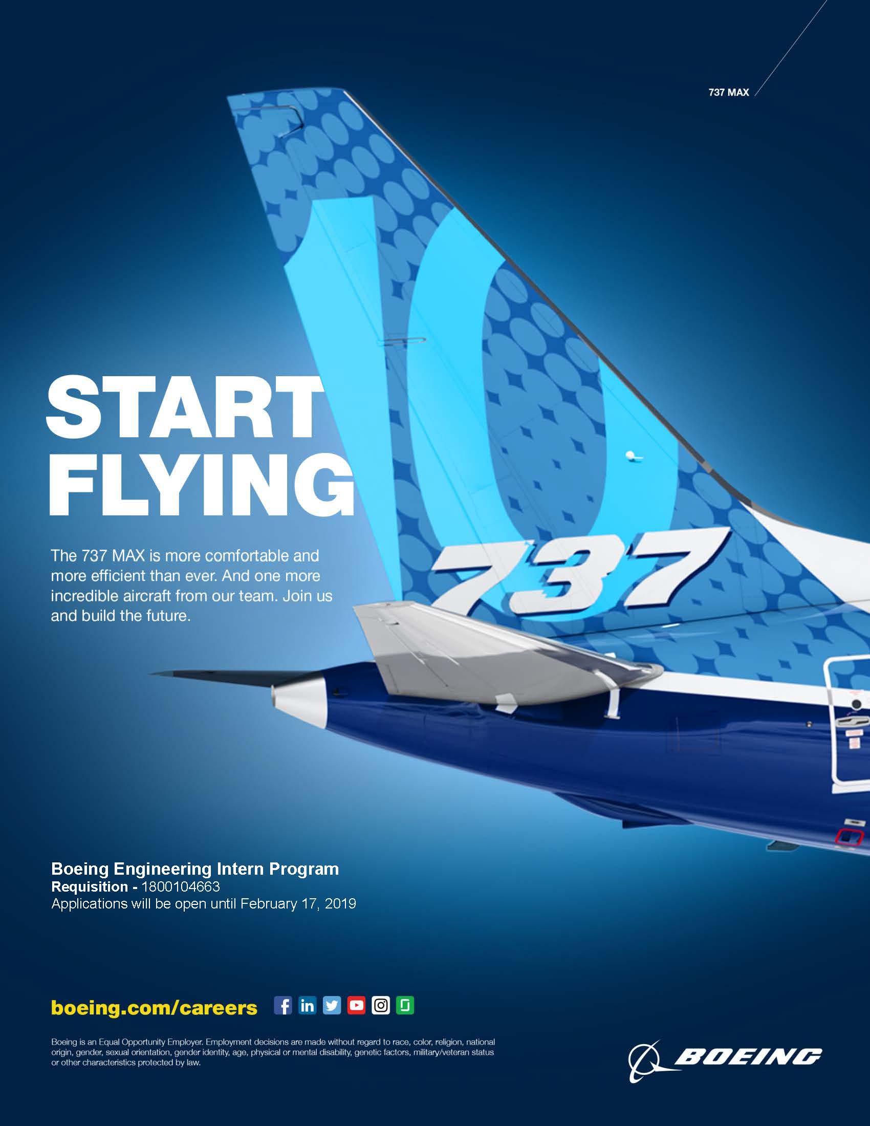 Boeing Engineering Intern Program – Apply by February 17, 2019 ...