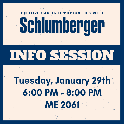 Schlumberger Info Session | Jan. 29th – PurdueME.com