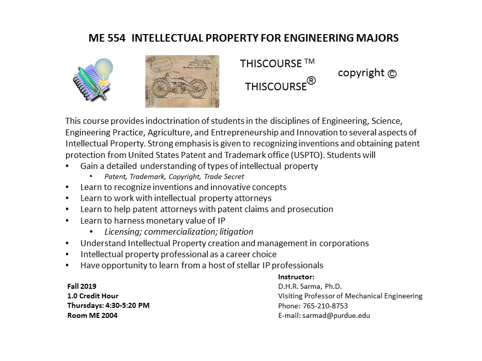 ME 554 Intellectual Property for Engineering Majors – PurdueME.com