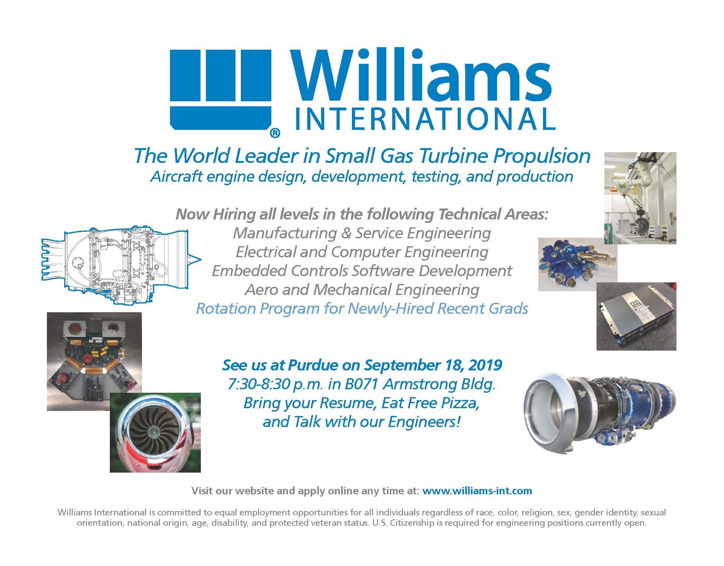 Williams International Information Session – Undergraduate Blog