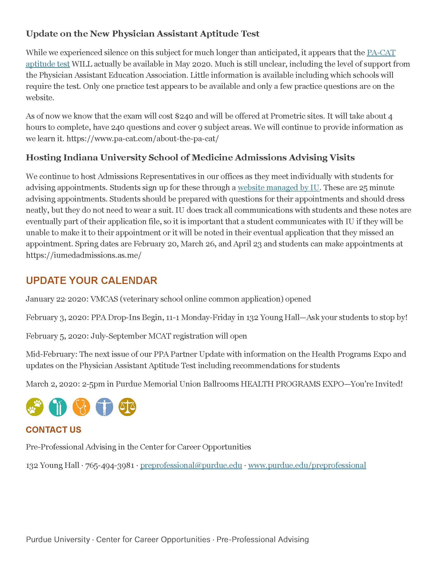 Pre-Professional Advising Partners – PurdueME.com