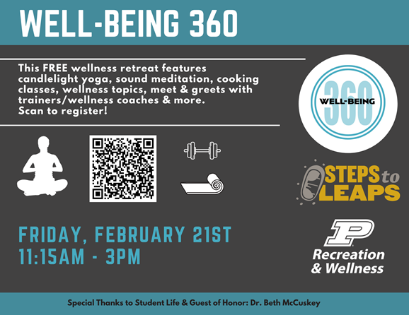 Well-Being 360 Event Invite & Registration Now Open! – PurdueME.com