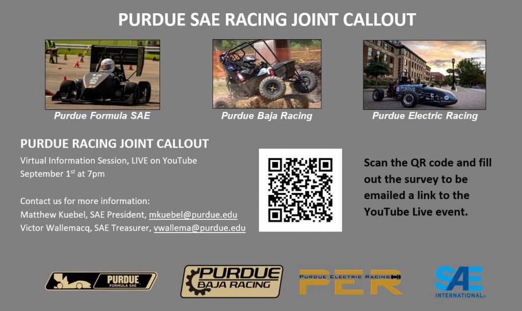 Purdue SAE Racing Joint Callout – PurdueME.com