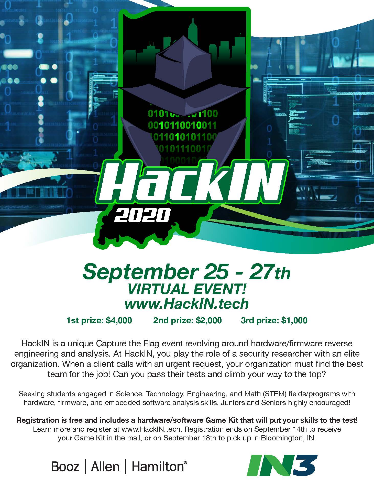 HackIN 2020 – 9/25 – 9/27 – Undergraduate Blog