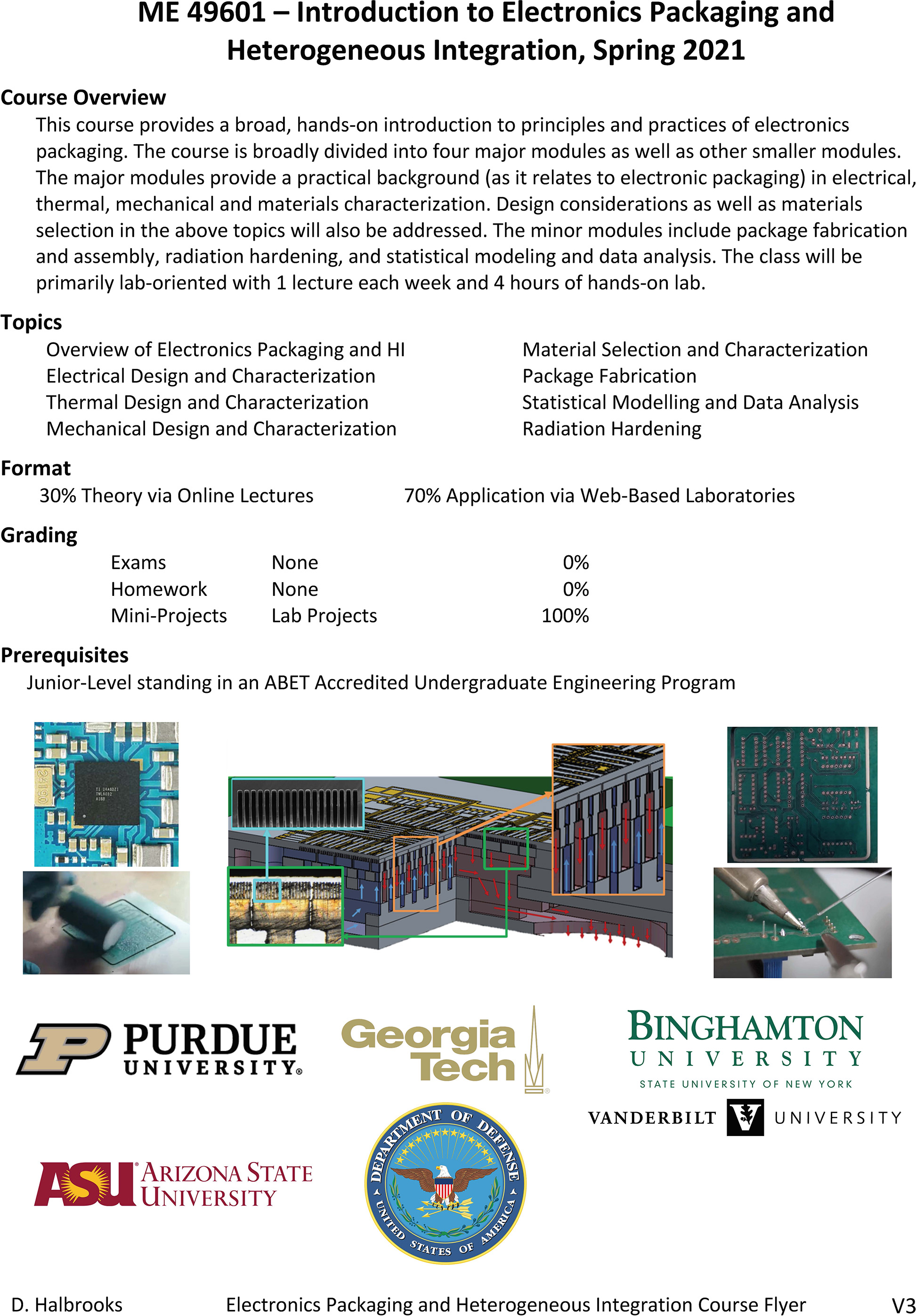 Electronics Packaging and Heterogeneous Integration (Spring 2021 ...