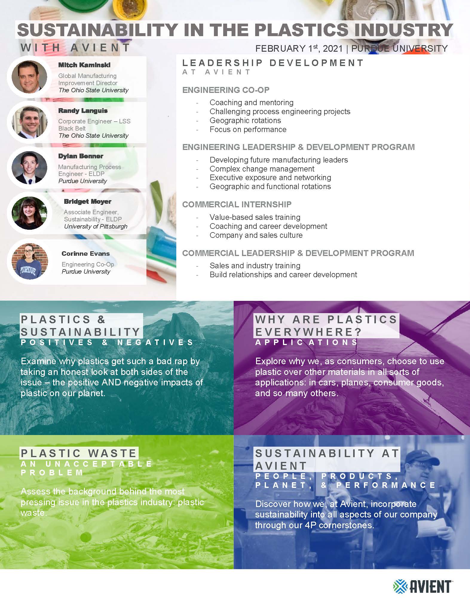 Avient Corporation (PolyOne) Info Session 2/1 @ 4PM – Undergraduate Blog