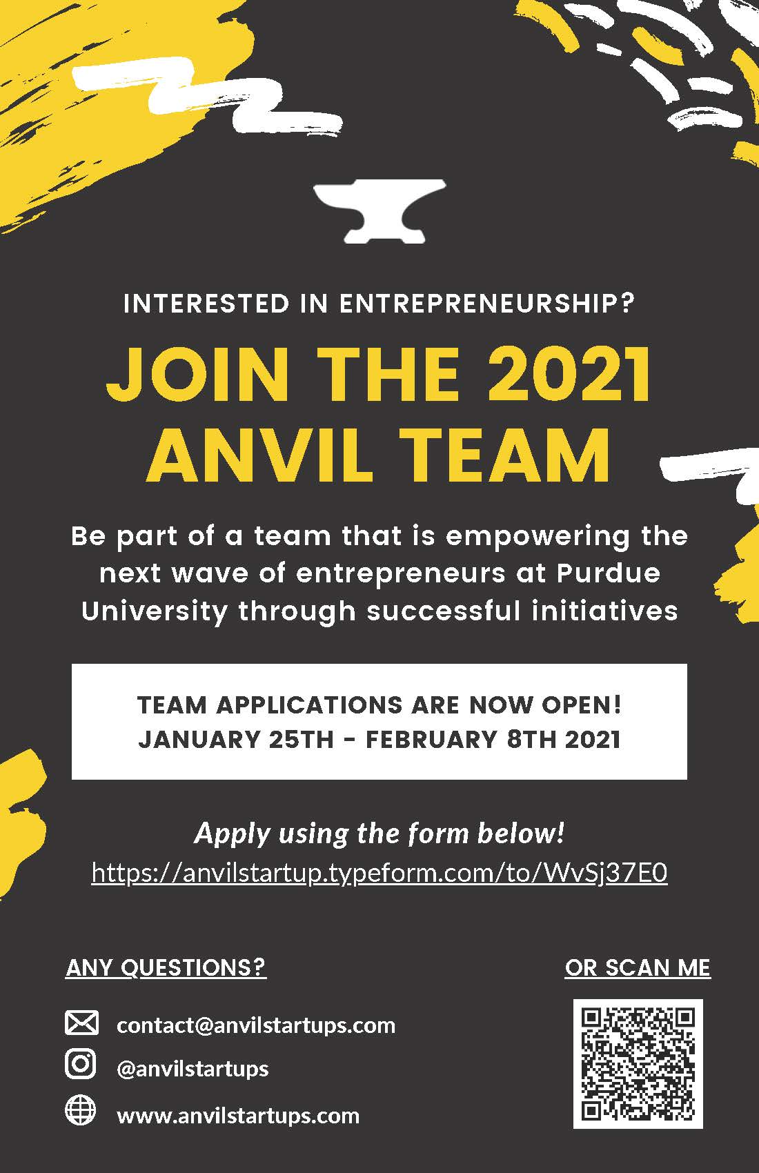 Join the 2021 Anvil Team – PurdueME.com