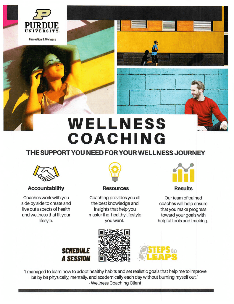 Wellness Coaching for Students – PurdueME.com