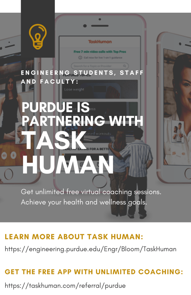 Task Human – Free Virtual Coaching Sessions – PurdueME.com