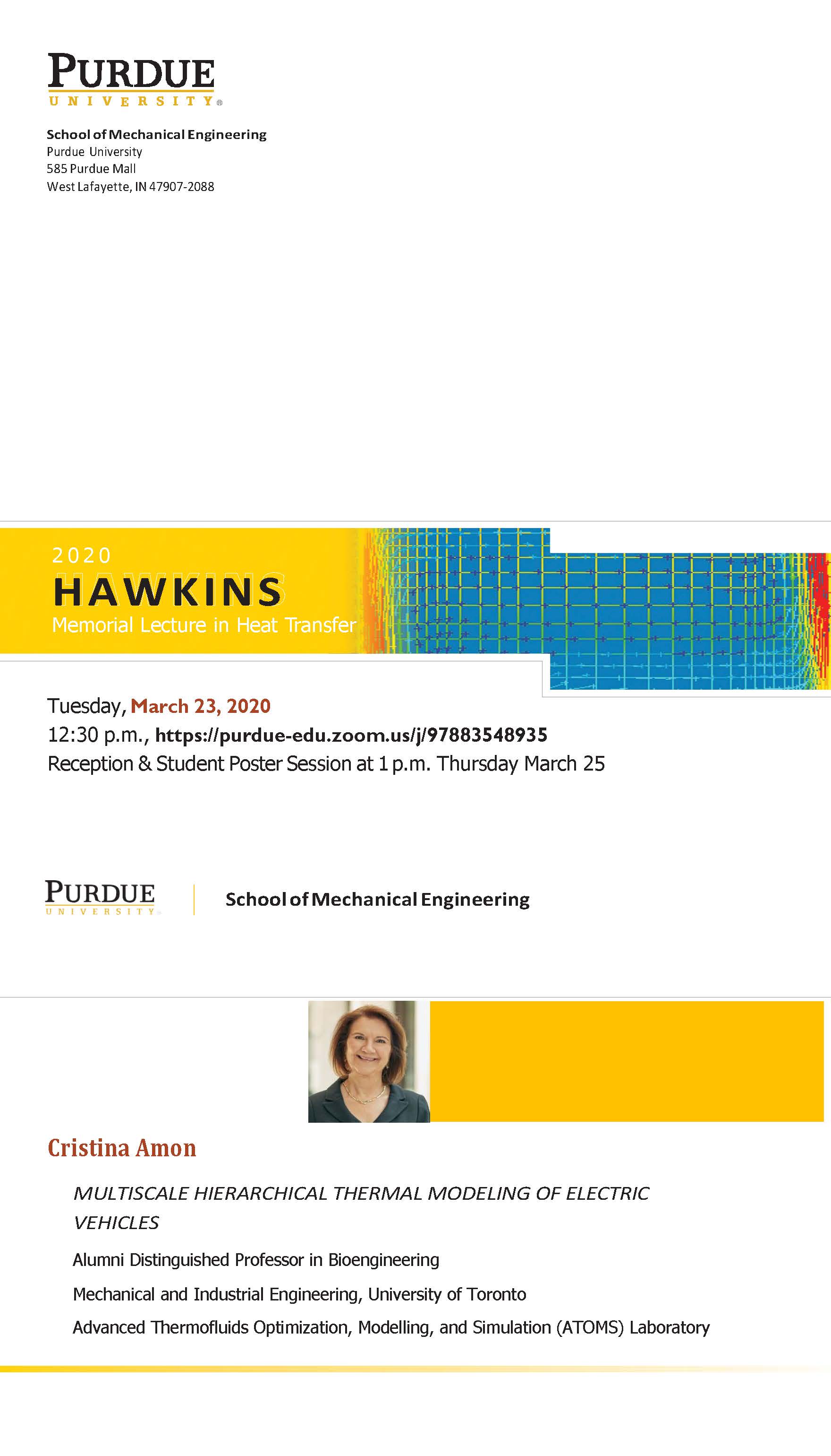 Hawkins Memorial Lecture: Thermal Modeling of Electric Vehicle ...