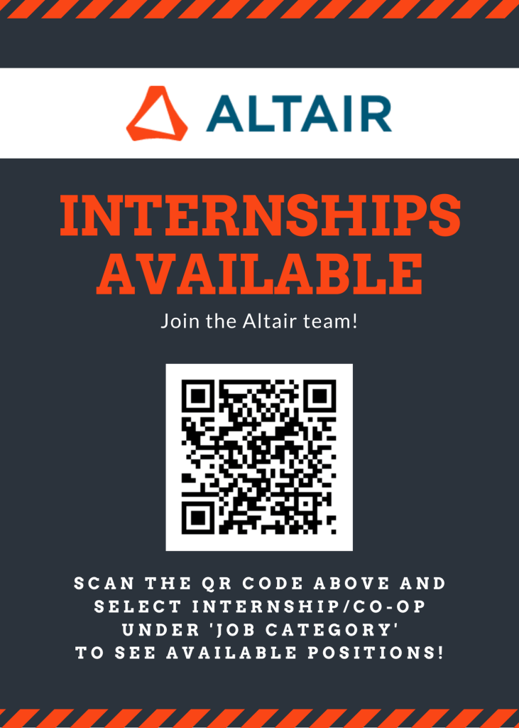Altair Internships Available! – PurdueME.com