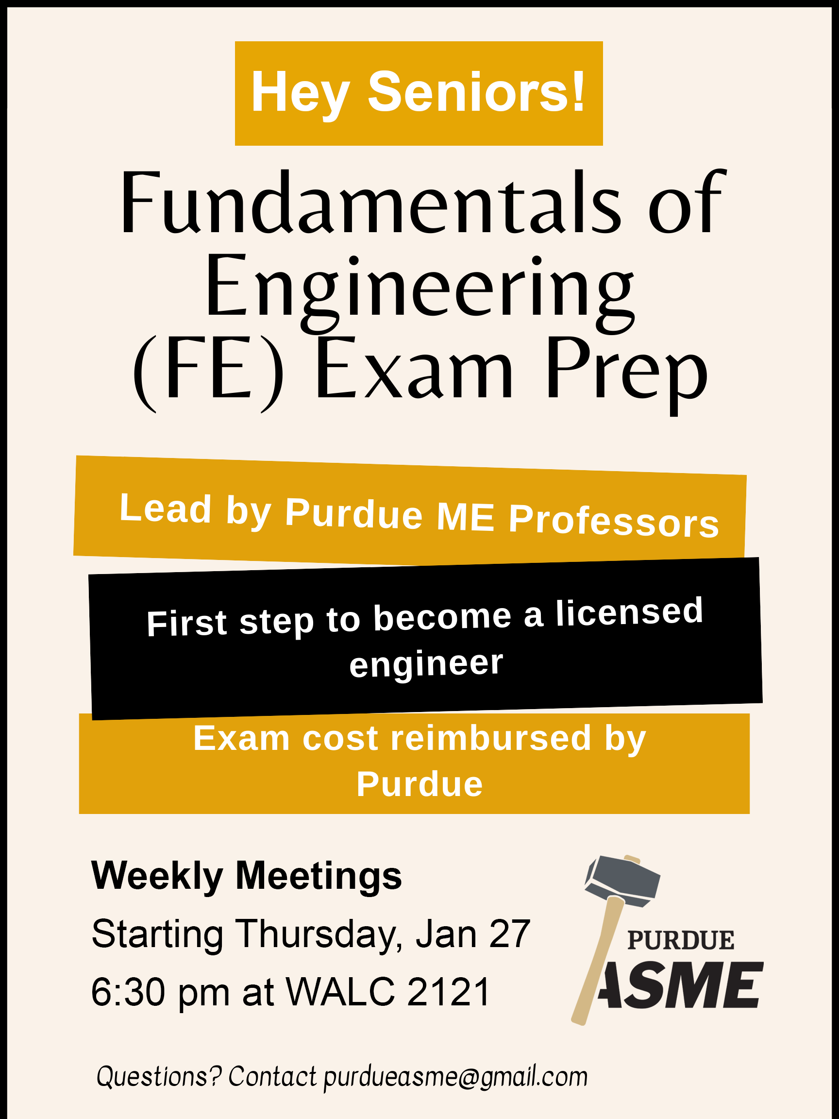 Weekly FE Exam Prep – Undergraduate Blog