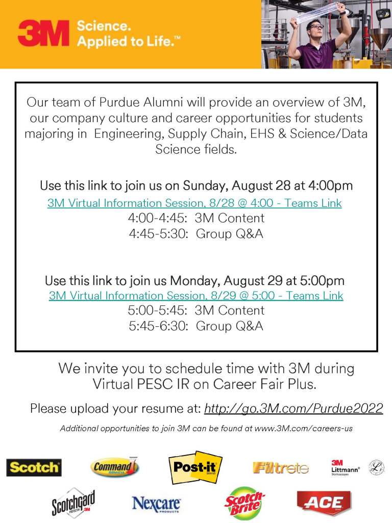 3M Info Session – PurdueME.com