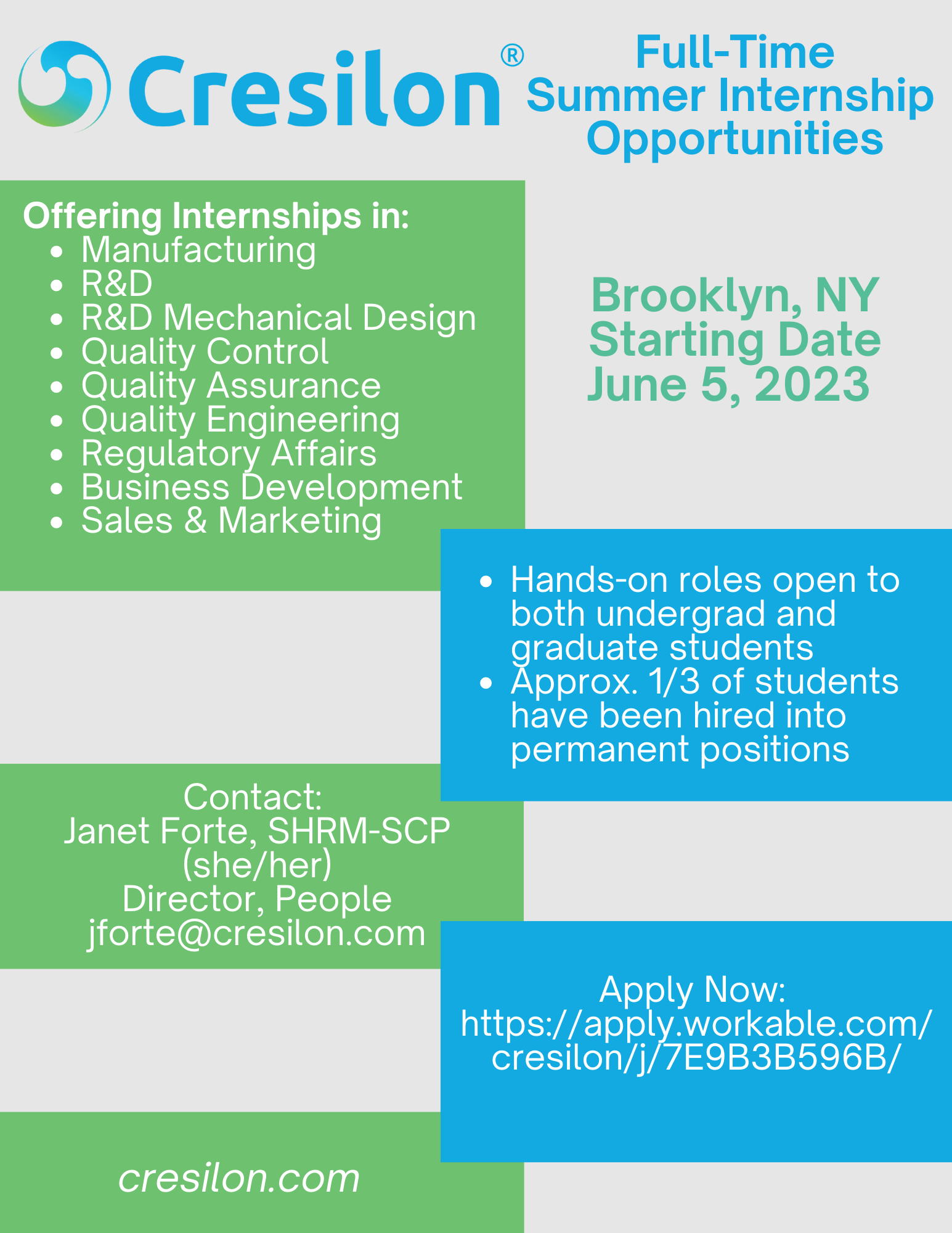 Cresilon Full-Time Internship Opportunities! – Undergraduate Blog