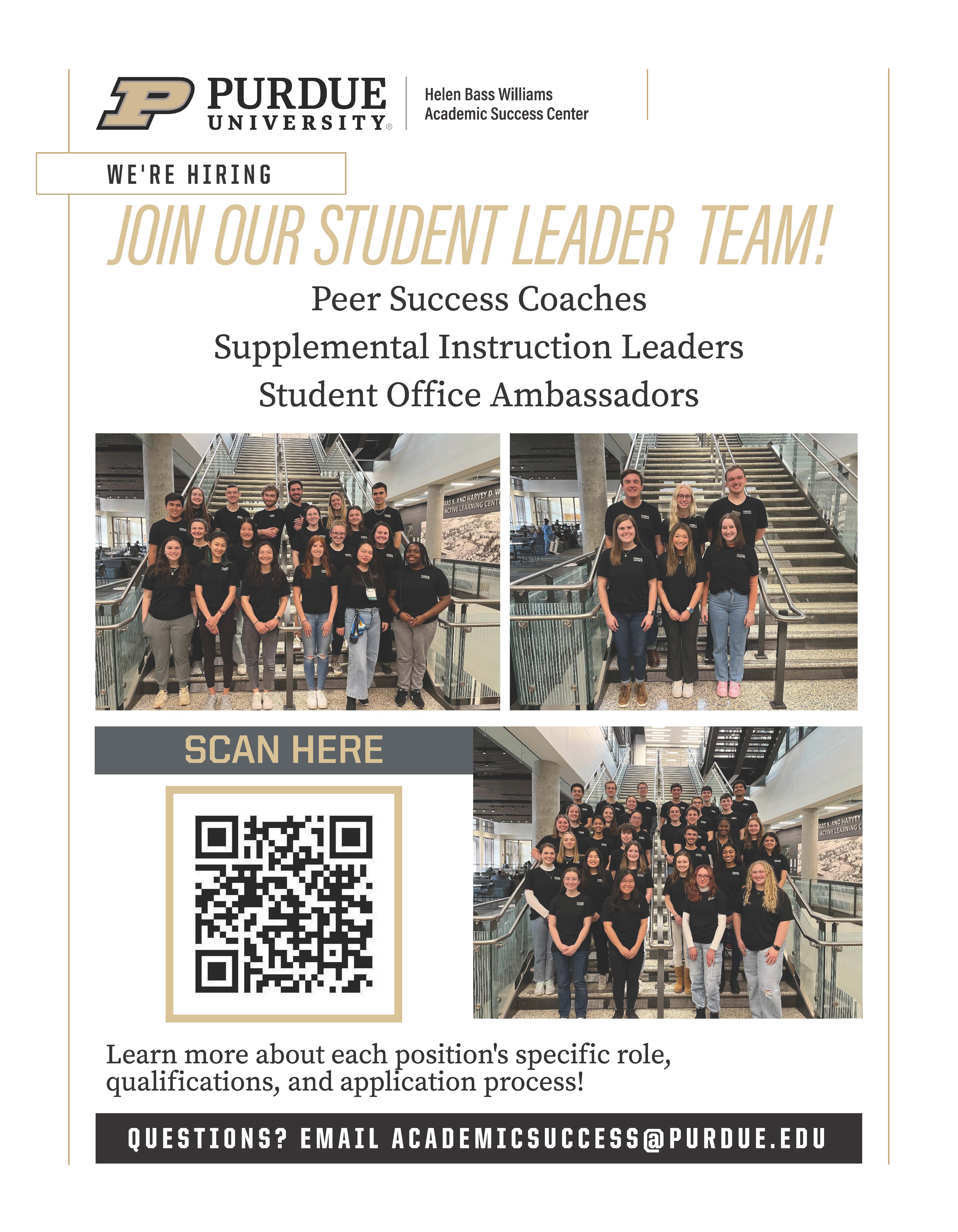 2023-2024 Student Leader Positions – PurdueME.com