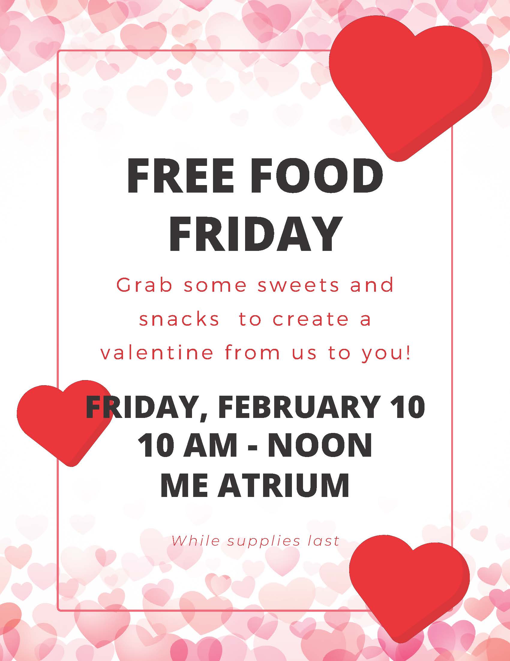 Free Food Friday 2-10-23! While Supplies Last! – Undergraduate Blog