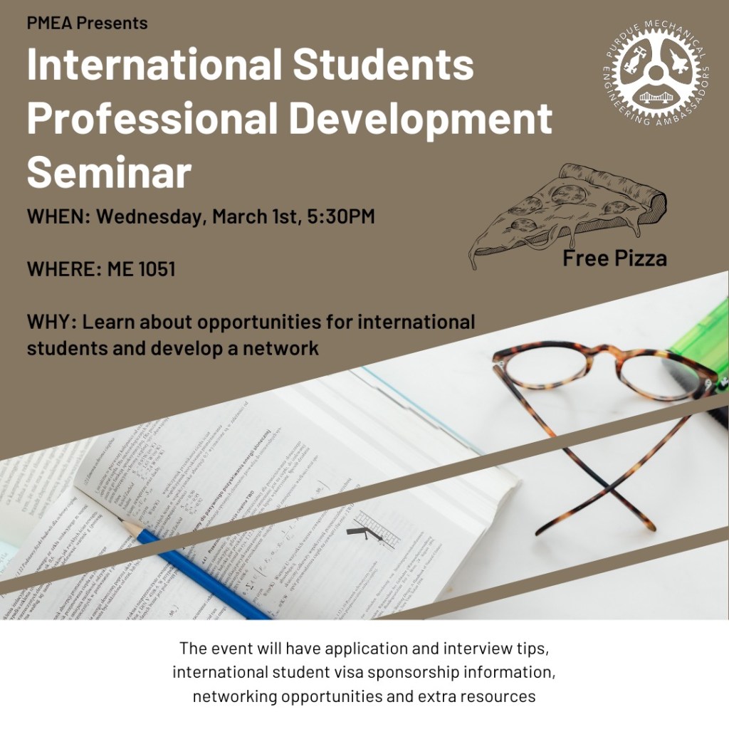 International Students Professional Development Seminar – PurdueME.com