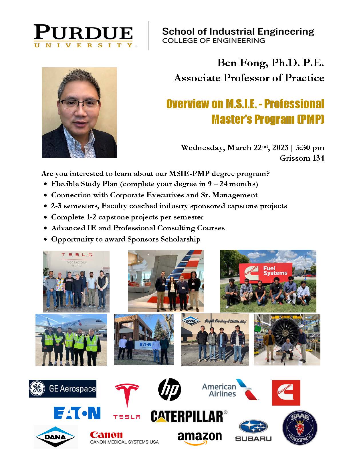 A Seminar on “Overview of MSIE-PMP Capstone Program” – Undergraduate Blog