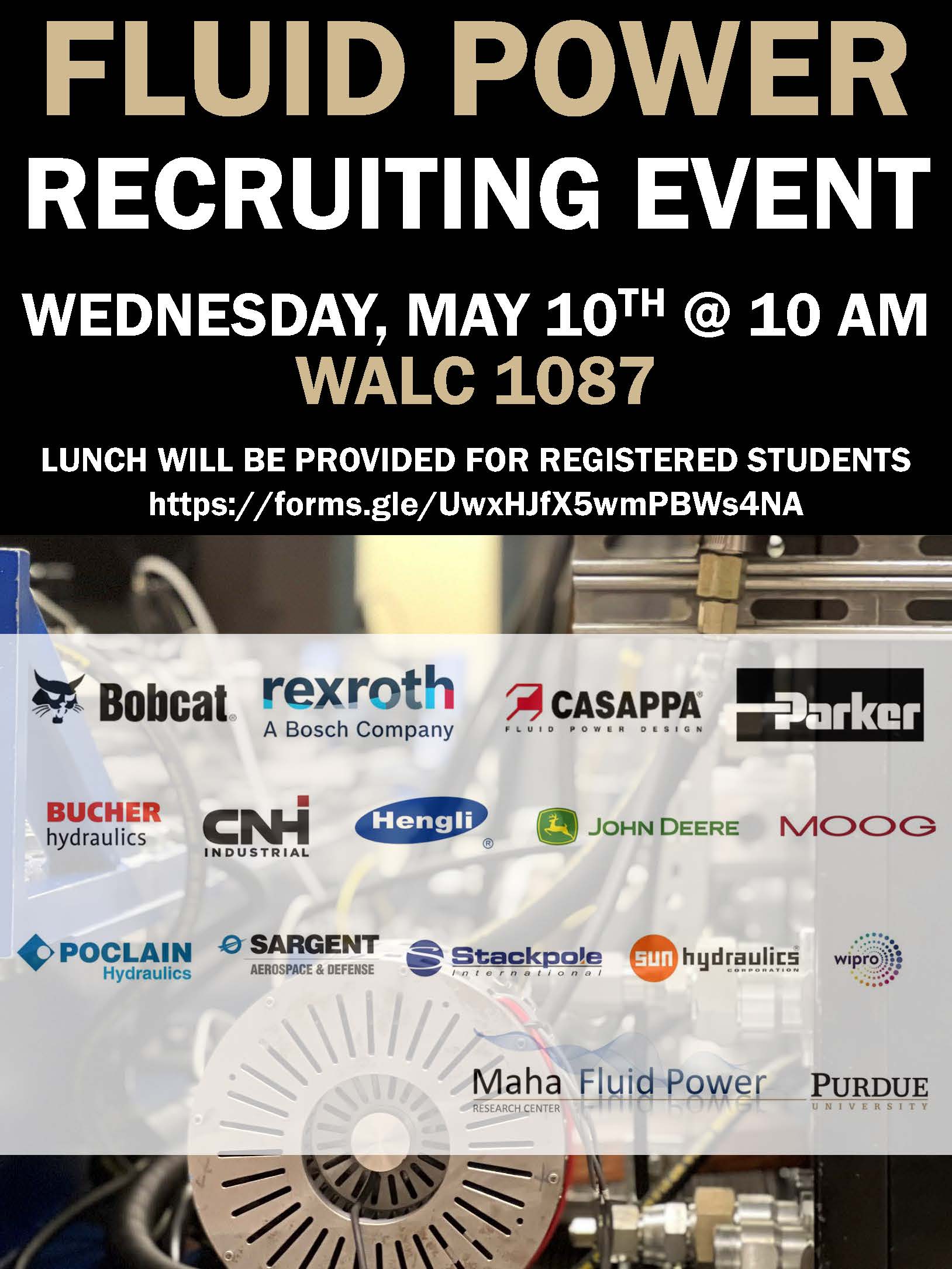 Fluid Power Recruiting Event – Undergraduate Blog