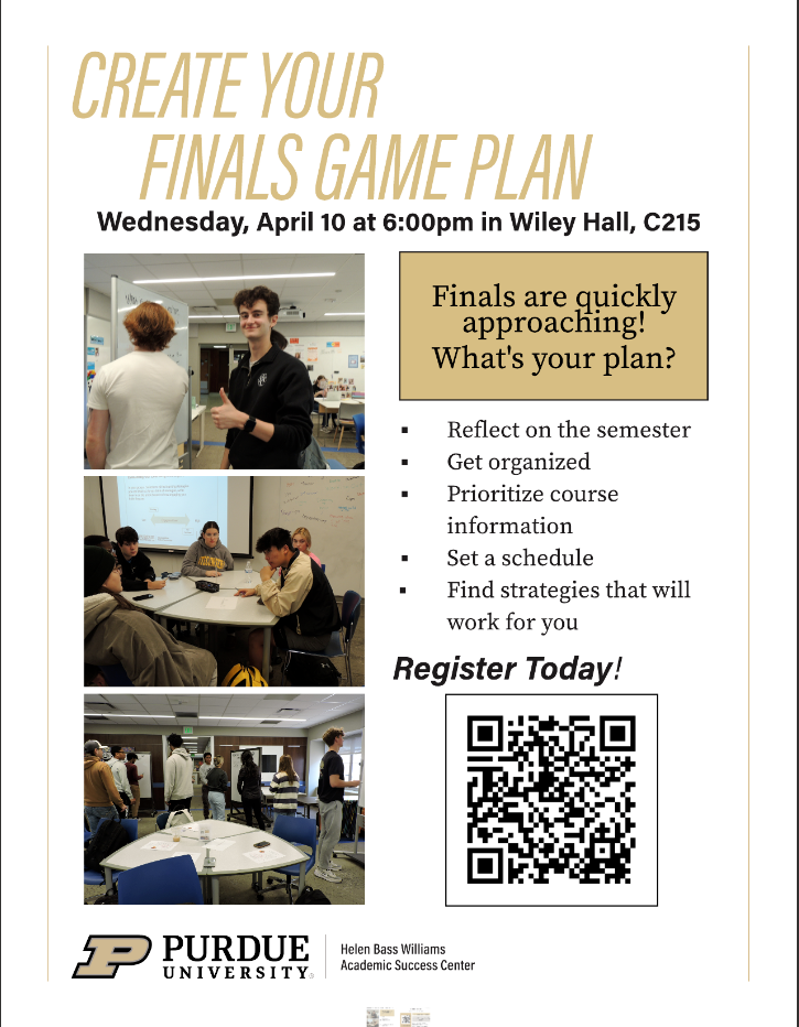 Create Your Finals Plan – PurdueME.com