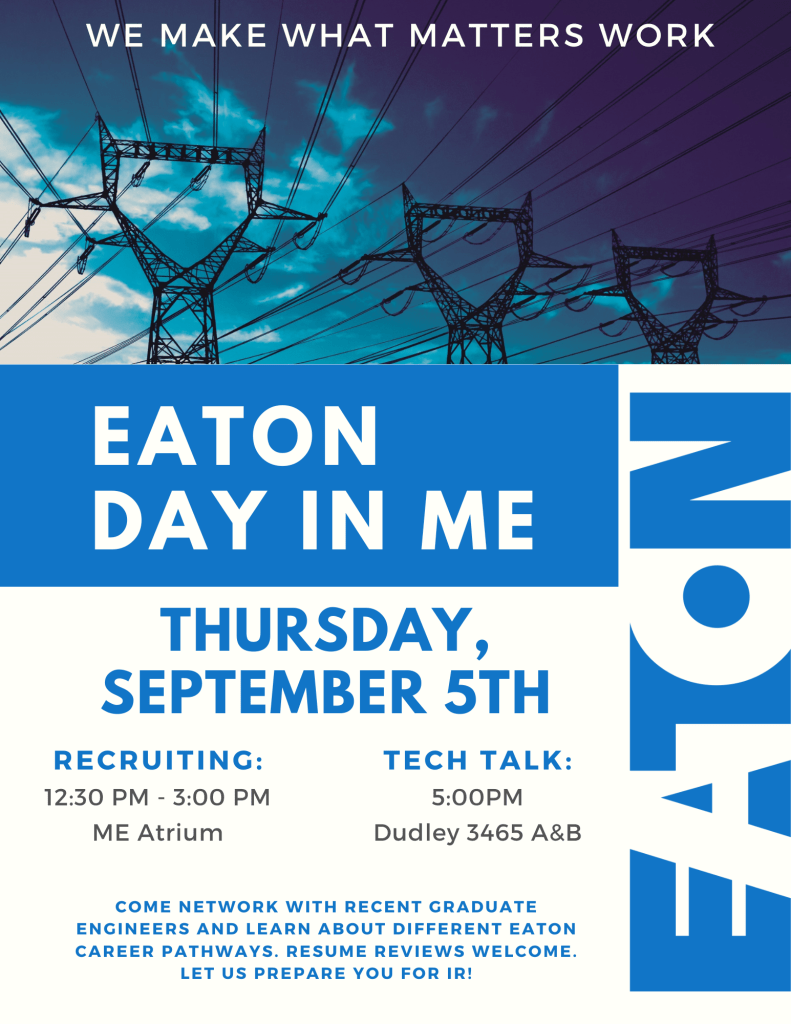 Eaton Day in ME – PurdueME.com