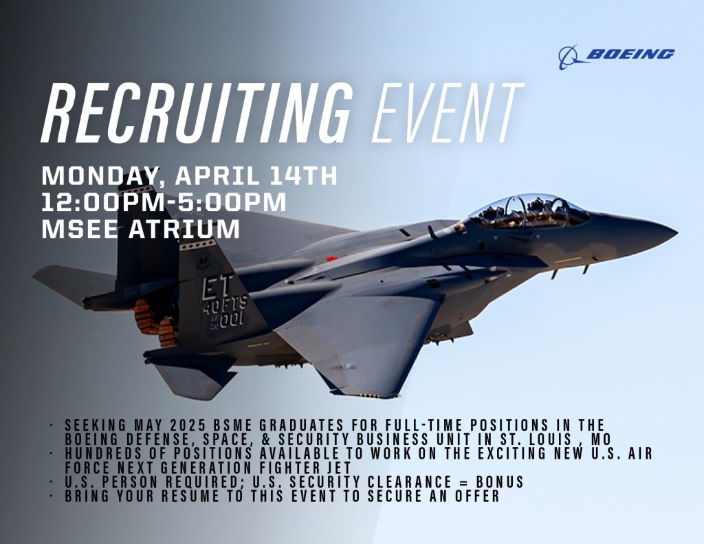 Boeing Recruiting Event – PurdueME.com